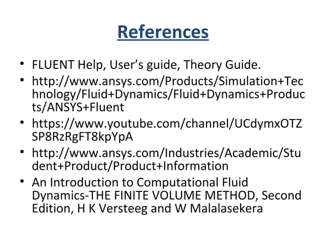 CFD & ANSYS FLUENT | PPT | Physics | Science