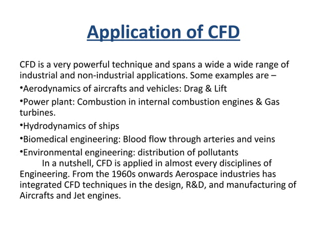 CFD & ANSYS FLUENT | PPT | Physics | Science