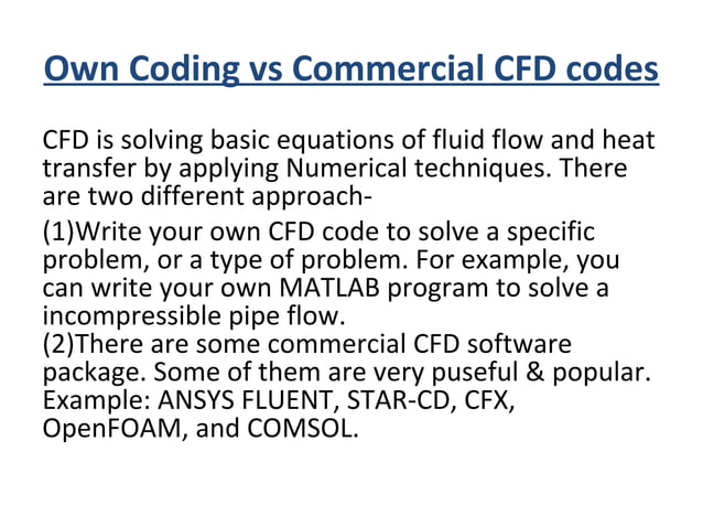 CFD & ANSYS FLUENT | PPT | Physics | Science