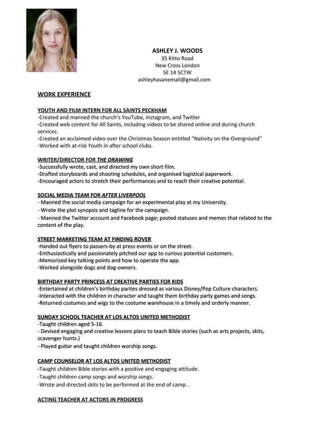 Ashley J. Woods CV Official | PDF