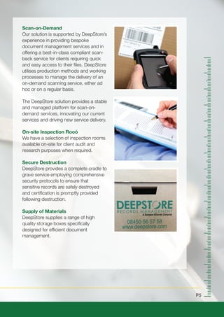 Deepstore Brochure | PDF