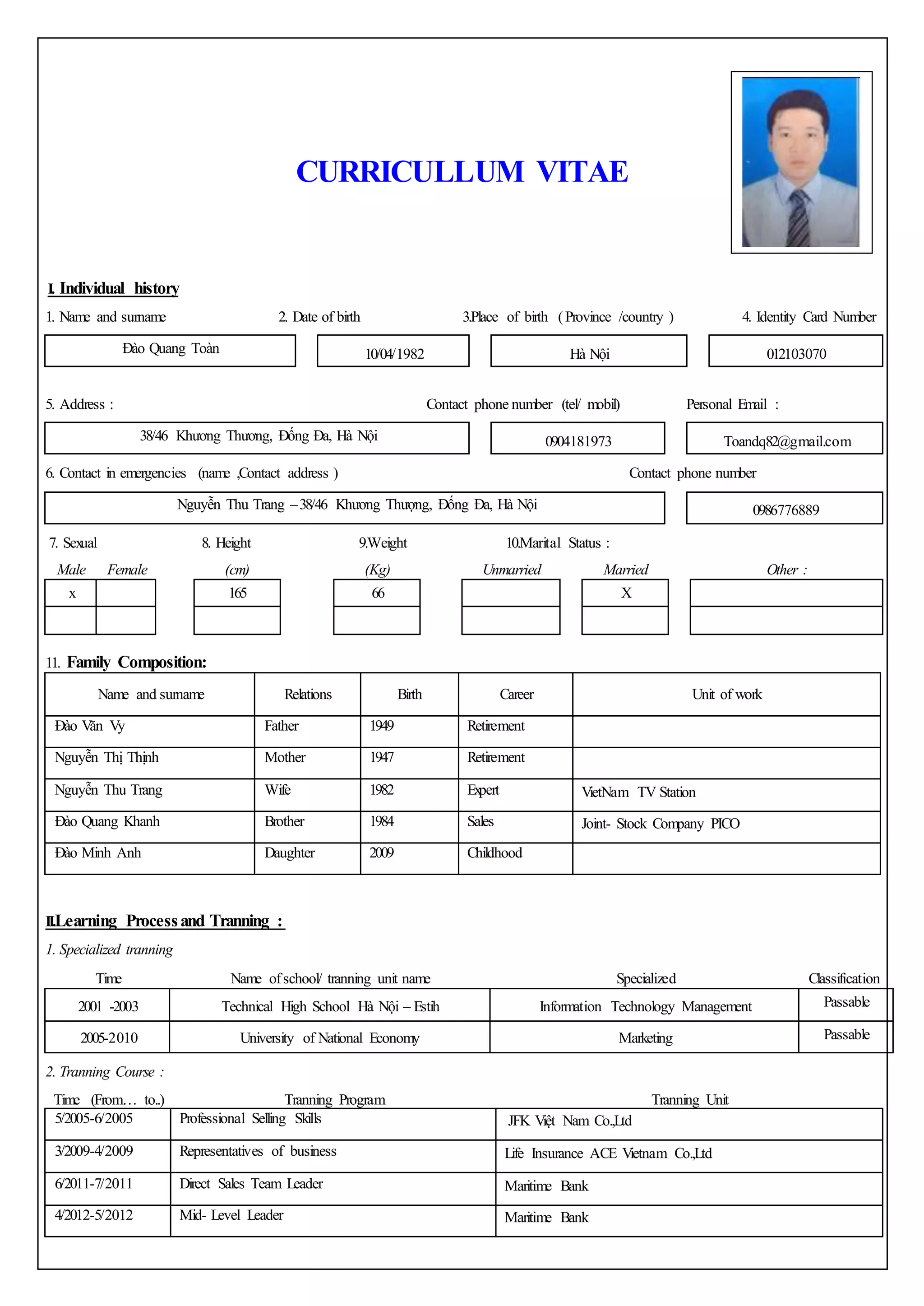 CURRICULLUM VITAE | PDF