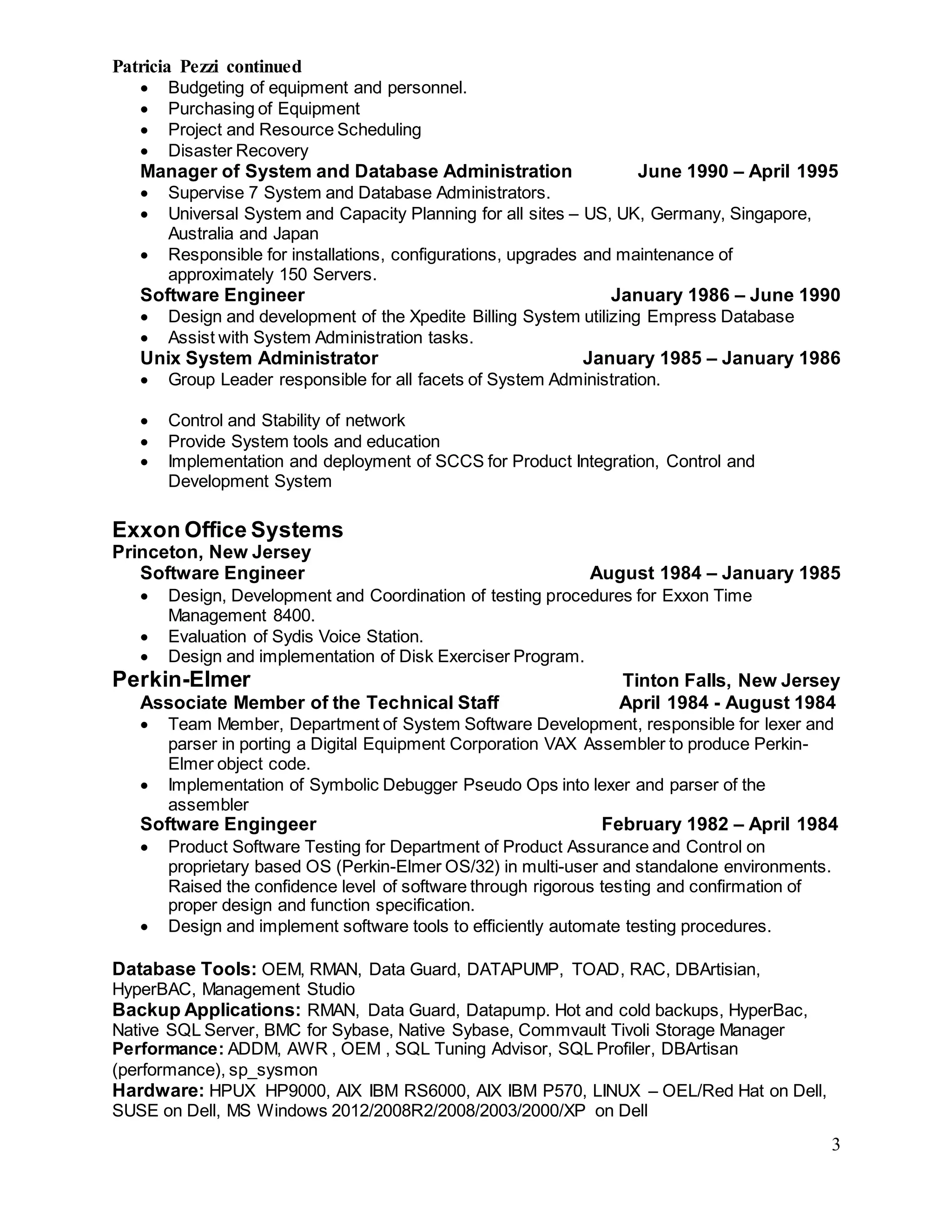 Pat Pezzi Resume | DOCX