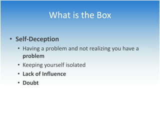 Getting Out of The Box | PPTX