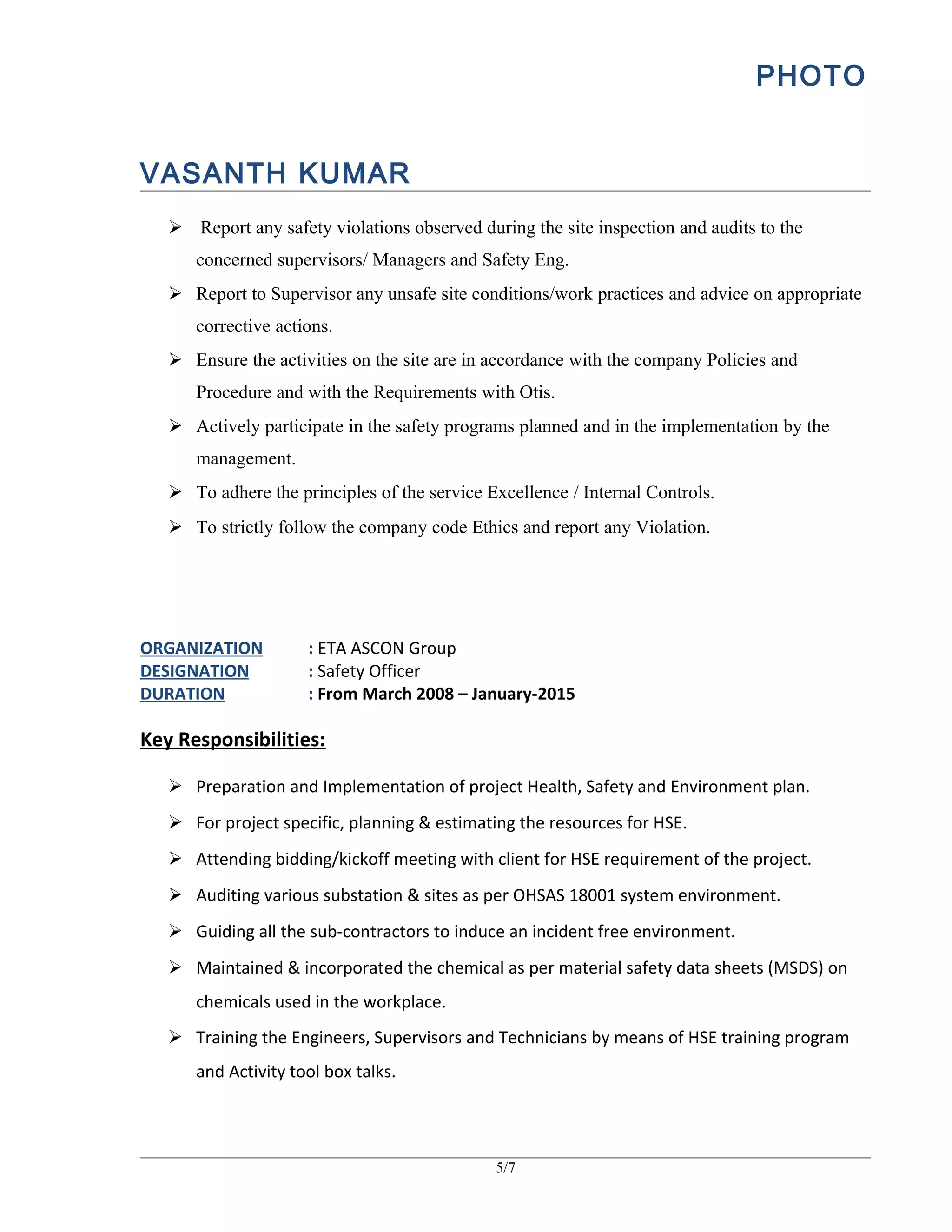 Vasanth-CV Format(2015) | DOC
