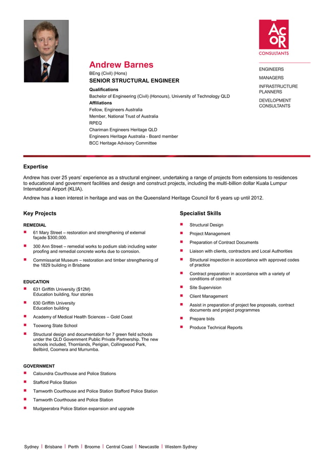 GENERAL - Andrew Barnes CV | PDF