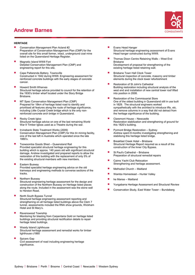 GENERAL - Andrew Barnes CV | PDF