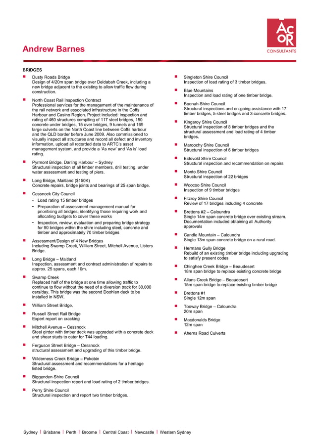 GENERAL - Andrew Barnes CV | PDF