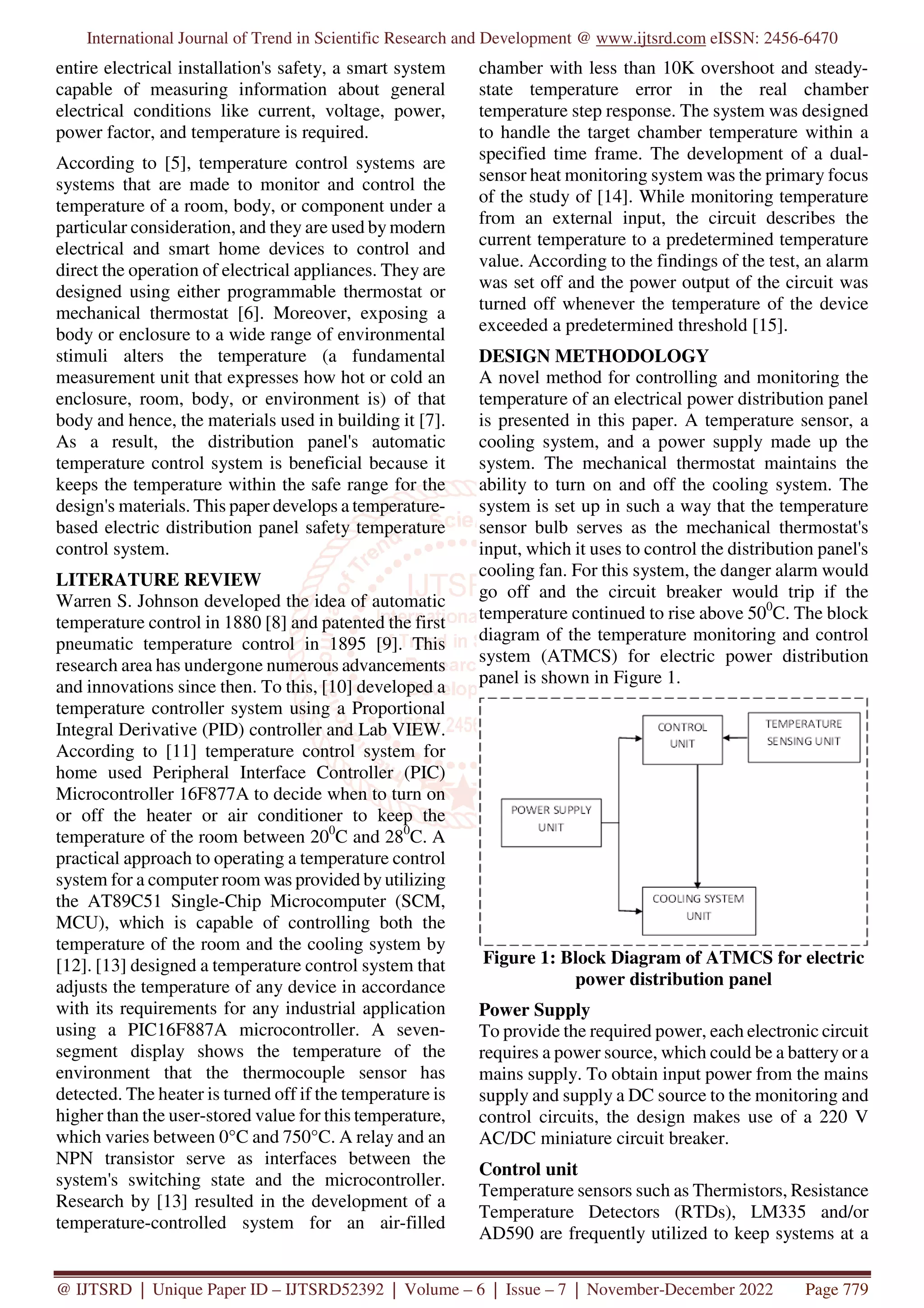An Automatic Temperature Monitoring and Control System for Electric ...