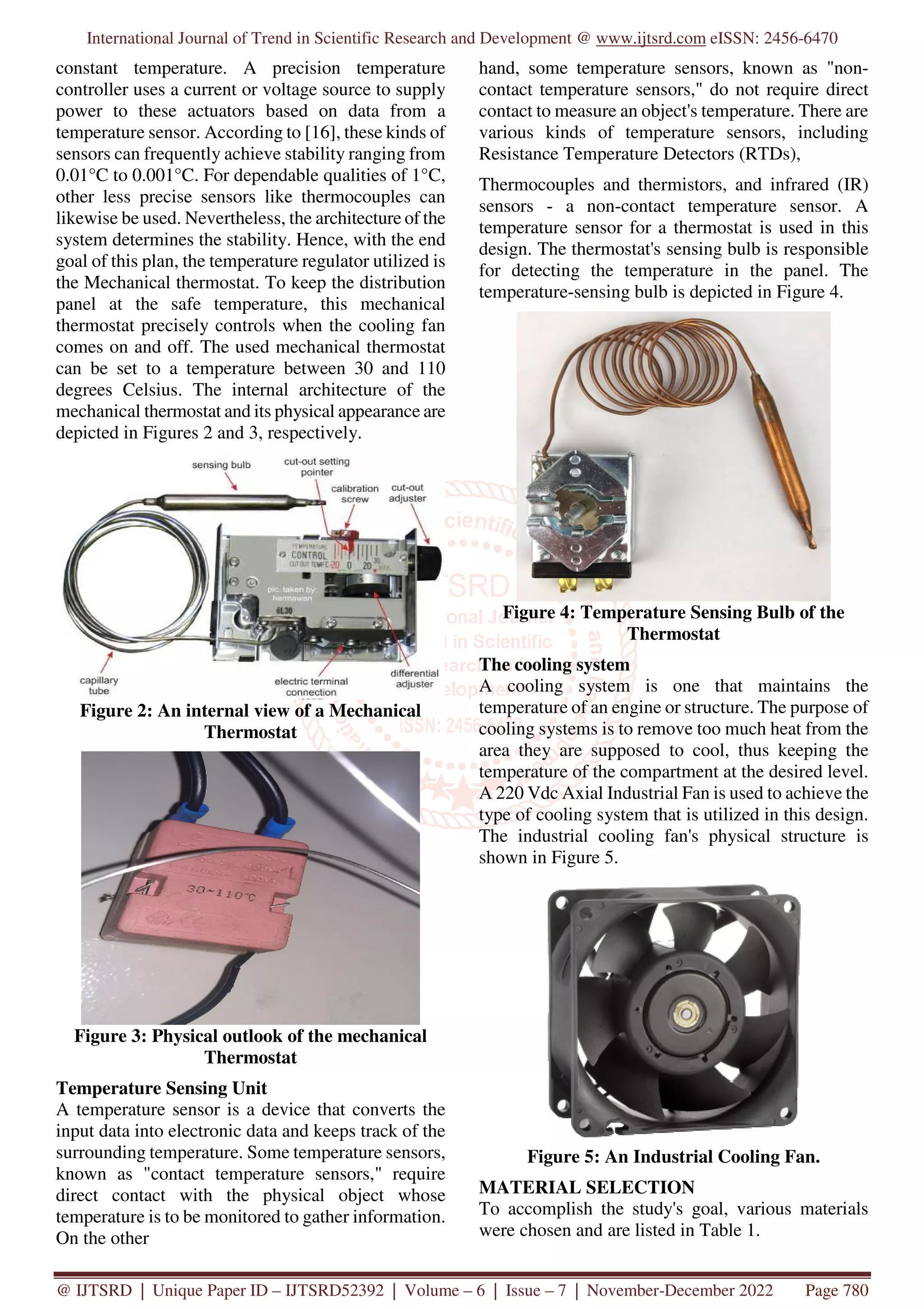 An Automatic Temperature Monitoring and Control System for Electric Power Distribution Panel | PDF