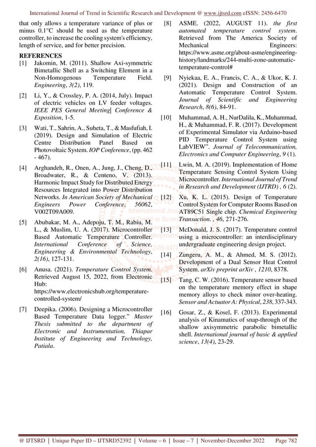 An Automatic Temperature Monitoring and Control System for Electric Power Distribution Panel | PDF