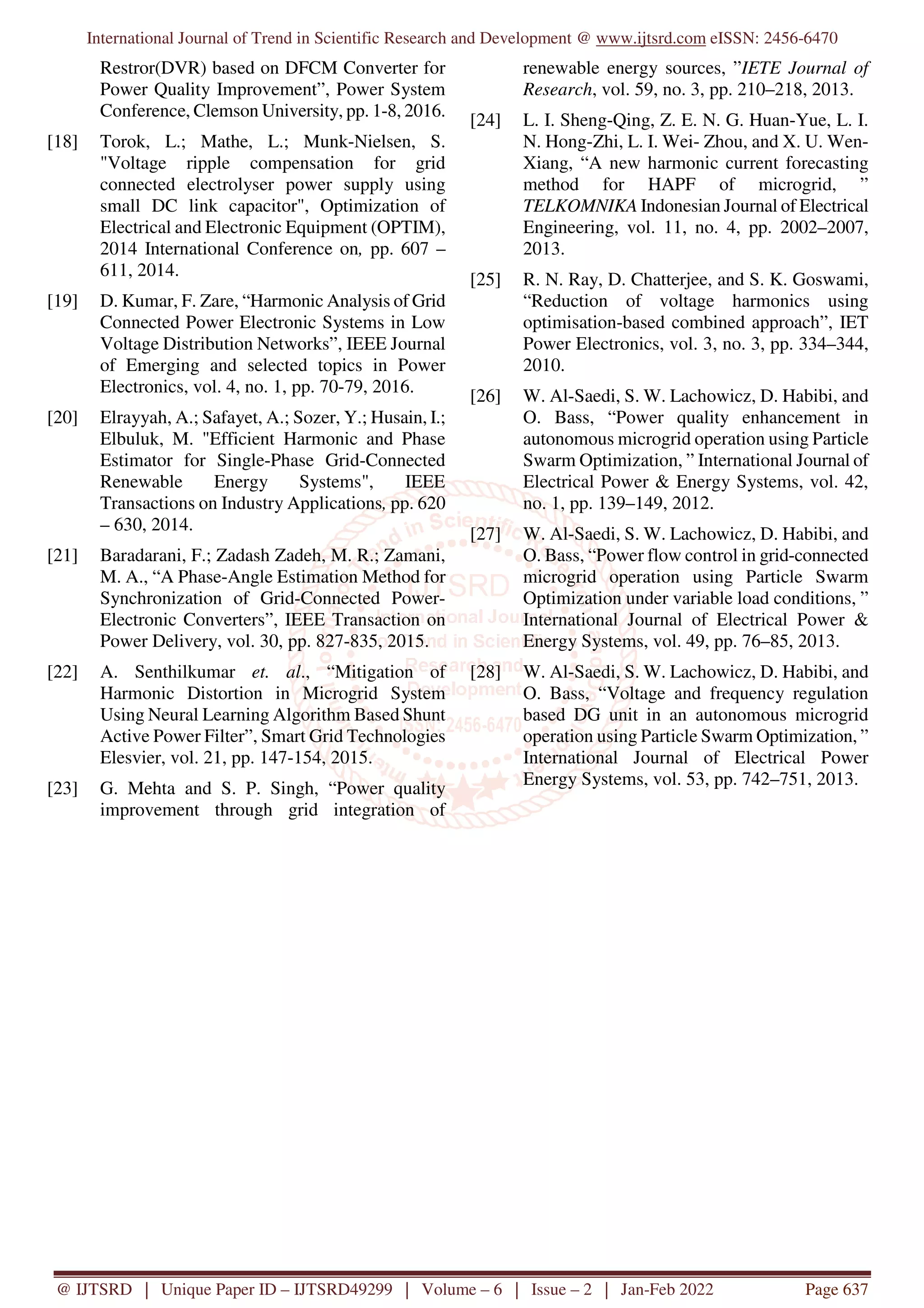 A Review on Power Quality Issues and their Mitigation Techniques in ...