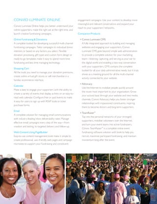 Convio-Luminate-Brochure | PDF | Marketing and Advertising | Business