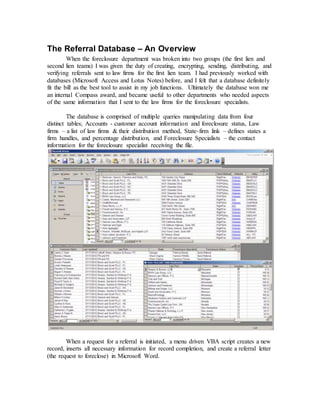 TheReferralDatabase | PDF