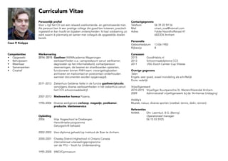 CV liggend | PPT