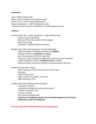 My Mystery Film | PDF