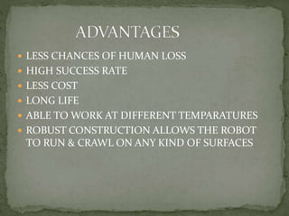 AUTONOMOUS MINE SWEEPING ROBOT | PPT