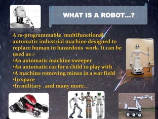 AUTONOMOUS MINE SWEEPING ROBOT | PPT