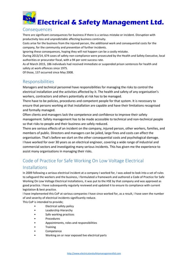 Electrical Risk Management | PDF