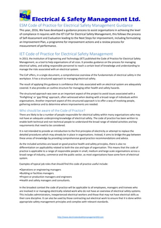 Electrical Risk Management | PDF