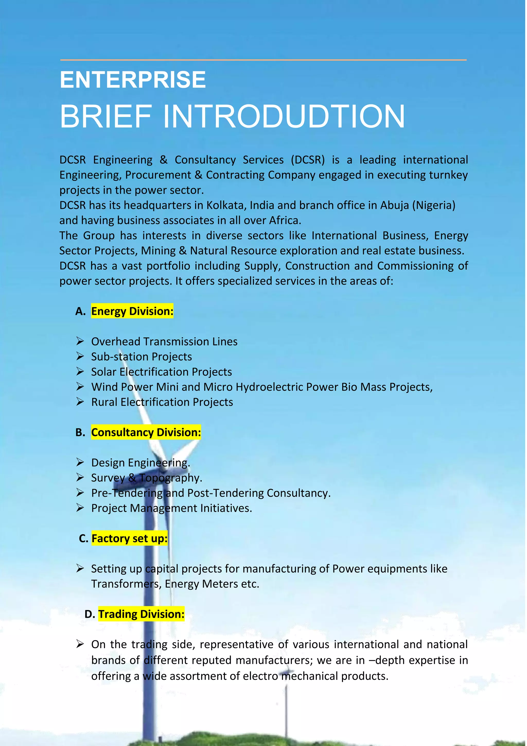 Dcsr.Profile 2016 | PDF