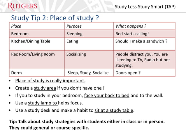 HowtoHelpUGStudySmart | PPT