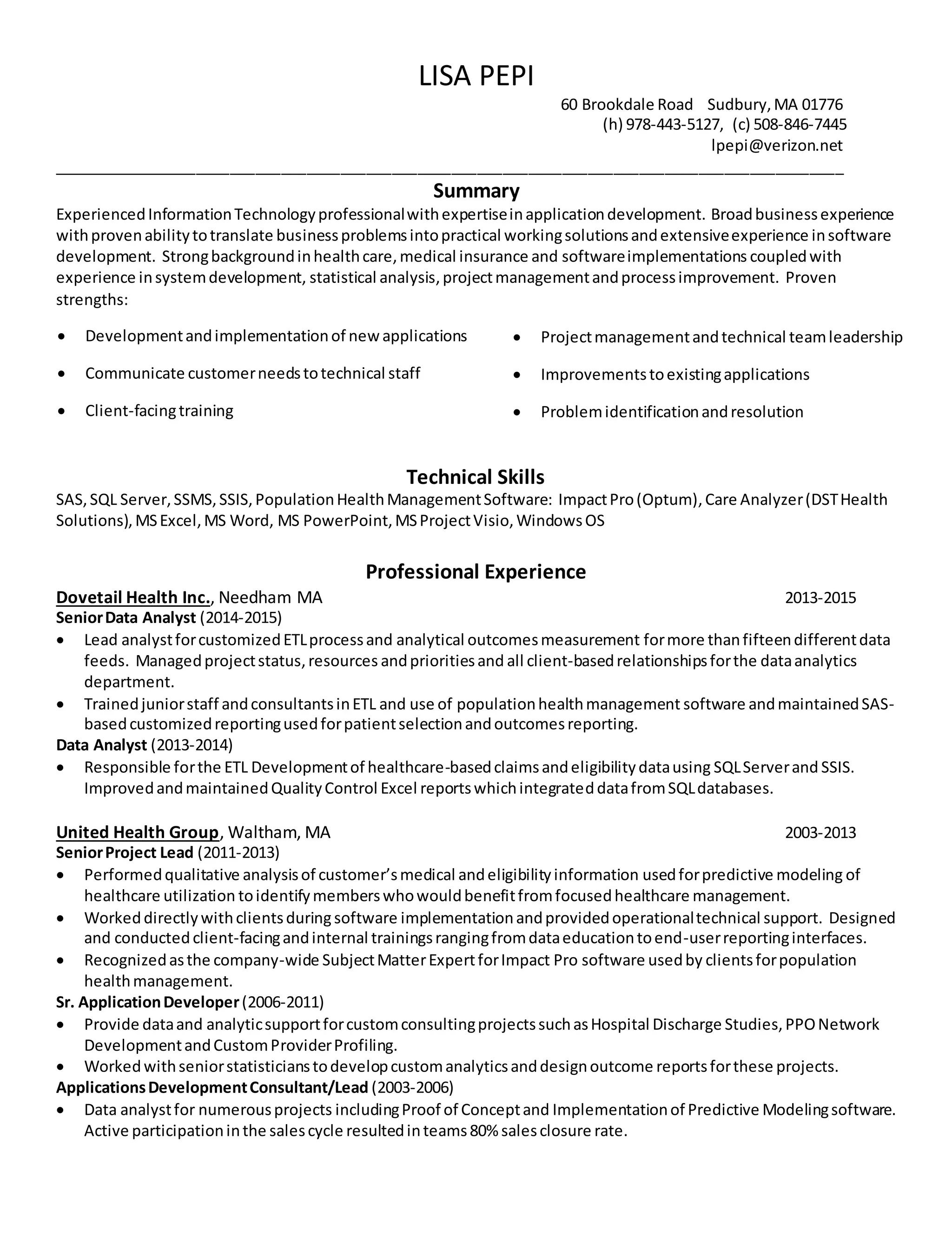 Lisa Pepi Resume | DOCX