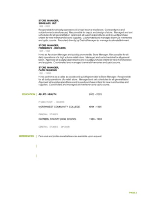 Brandy West Resume | DOCX