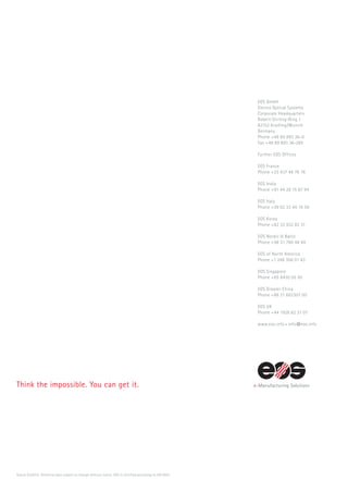 Additive Manufacturing in the Medical Field -EOS | PDF