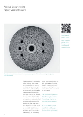 Additive Manufacturing in the Medical Field -EOS | PDF