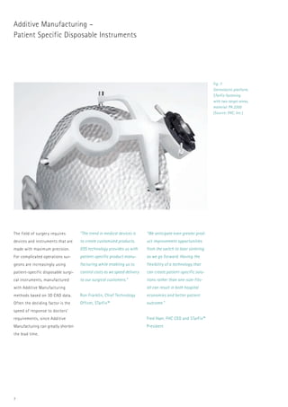 Additive Manufacturing in the Medical Field -EOS | PDF