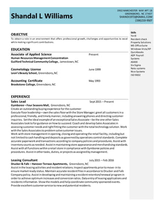 S.L.W. resume | PDF