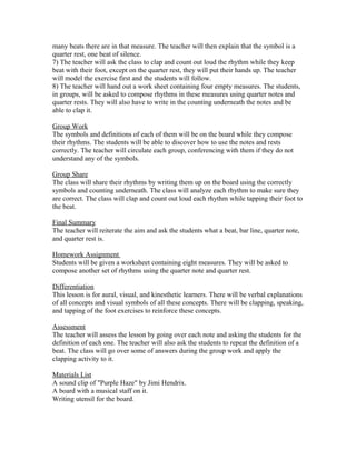 sample lesson plan #1 | DOC