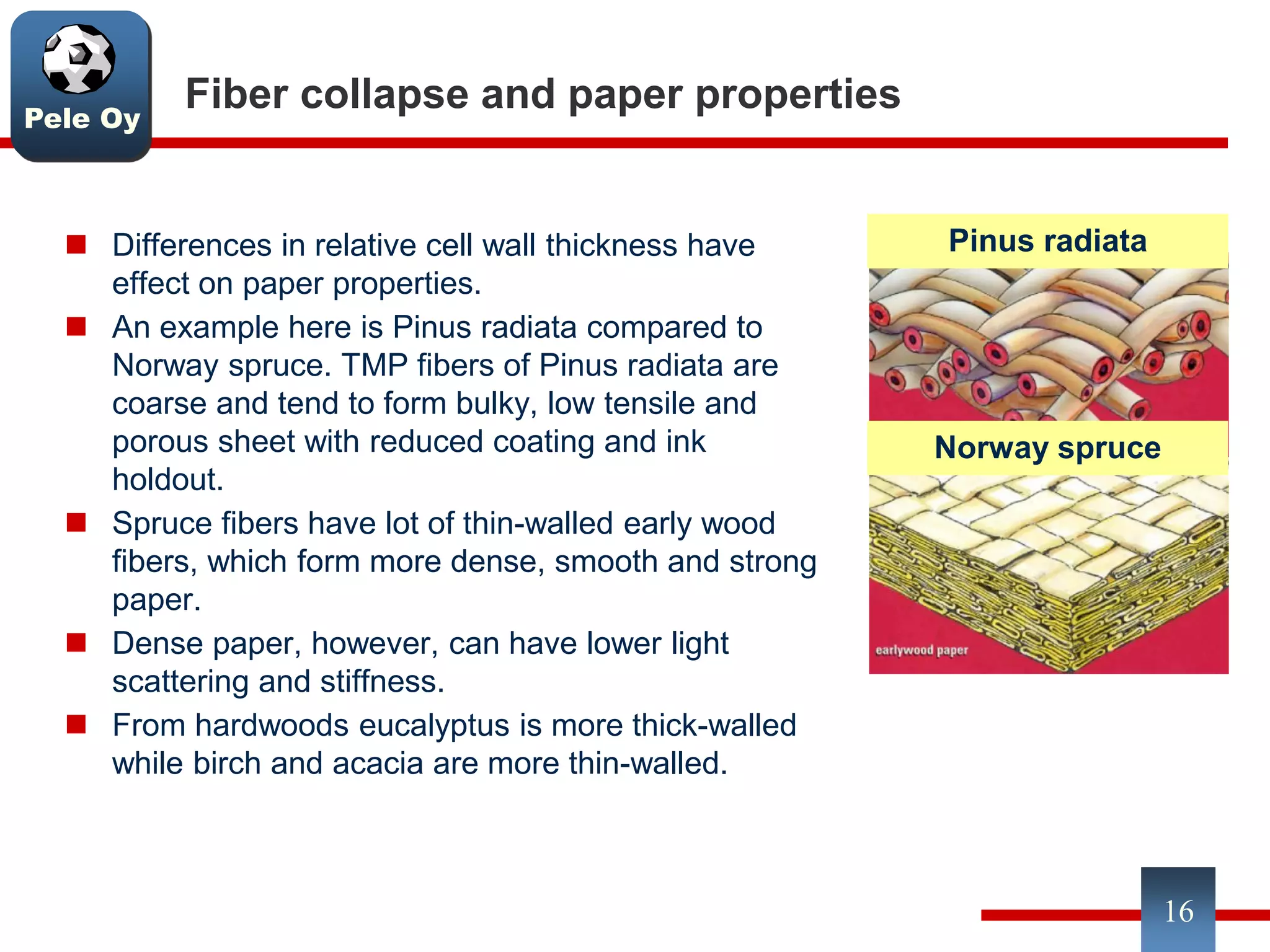 Fiber and Pulp Characteristics for Papermaking | PDF