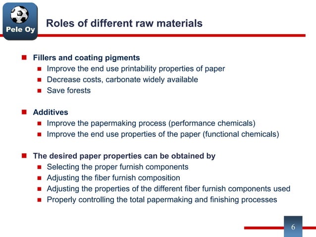Fiber and Pulp Characteristics for Papermaking | PDF