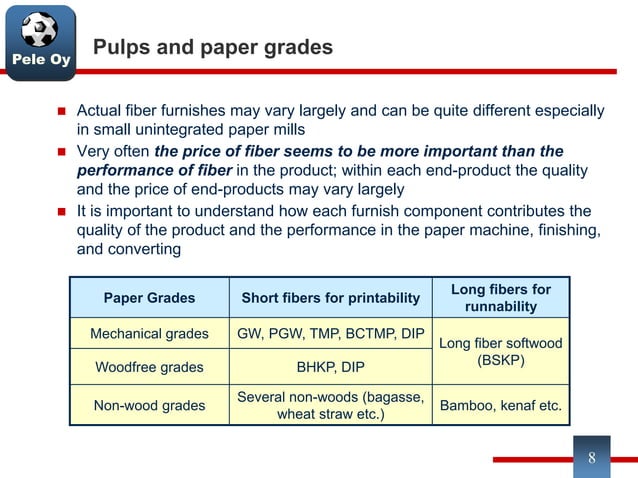Fiber and Pulp Characteristics for Papermaking | PDF