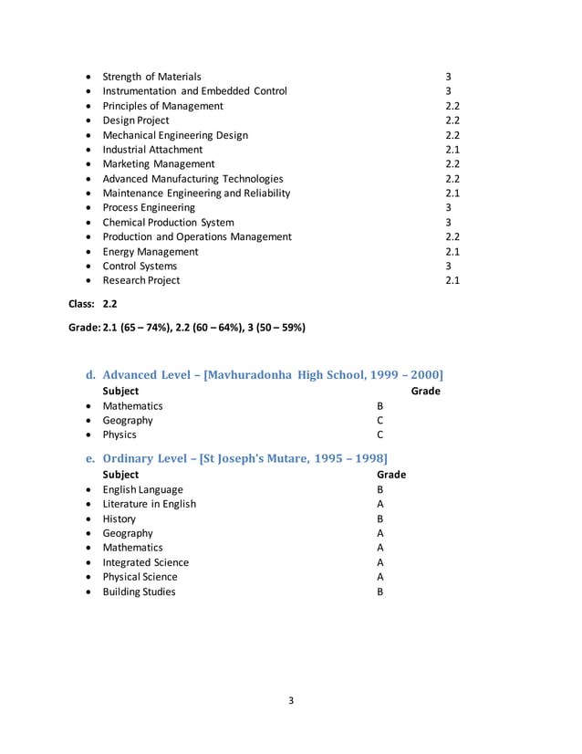 CURRICULUM VITAE FOR LAWRENCE JONGI | PDF