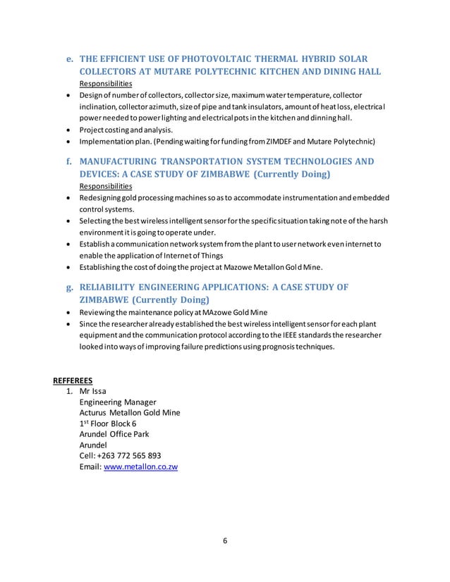 CURRICULUM VITAE FOR LAWRENCE JONGI | PDF