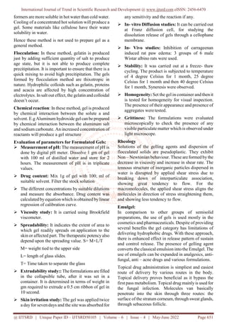 Emulgel Novel Drug Delivery System | PDF