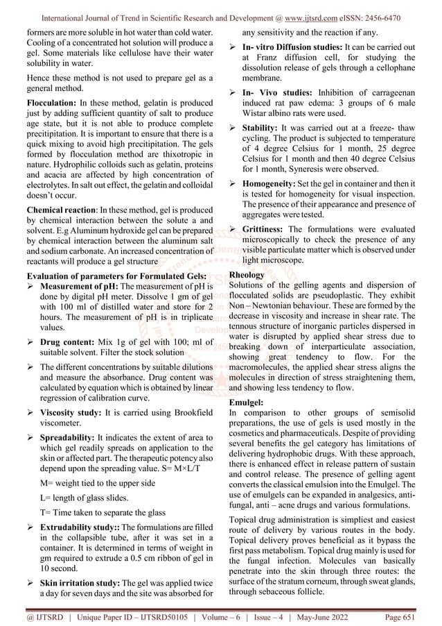 Emulgel Novel Drug Delivery System Pdf