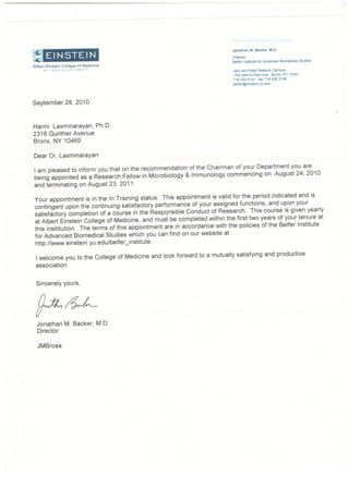 AECOM appointment letter_Harini | PDF