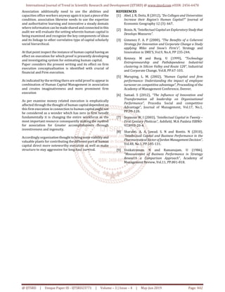 Human Capital Management Influencing on Organizational Productivity | PDF