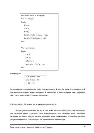 Dasar Pemrograman materi kuliah | DOC