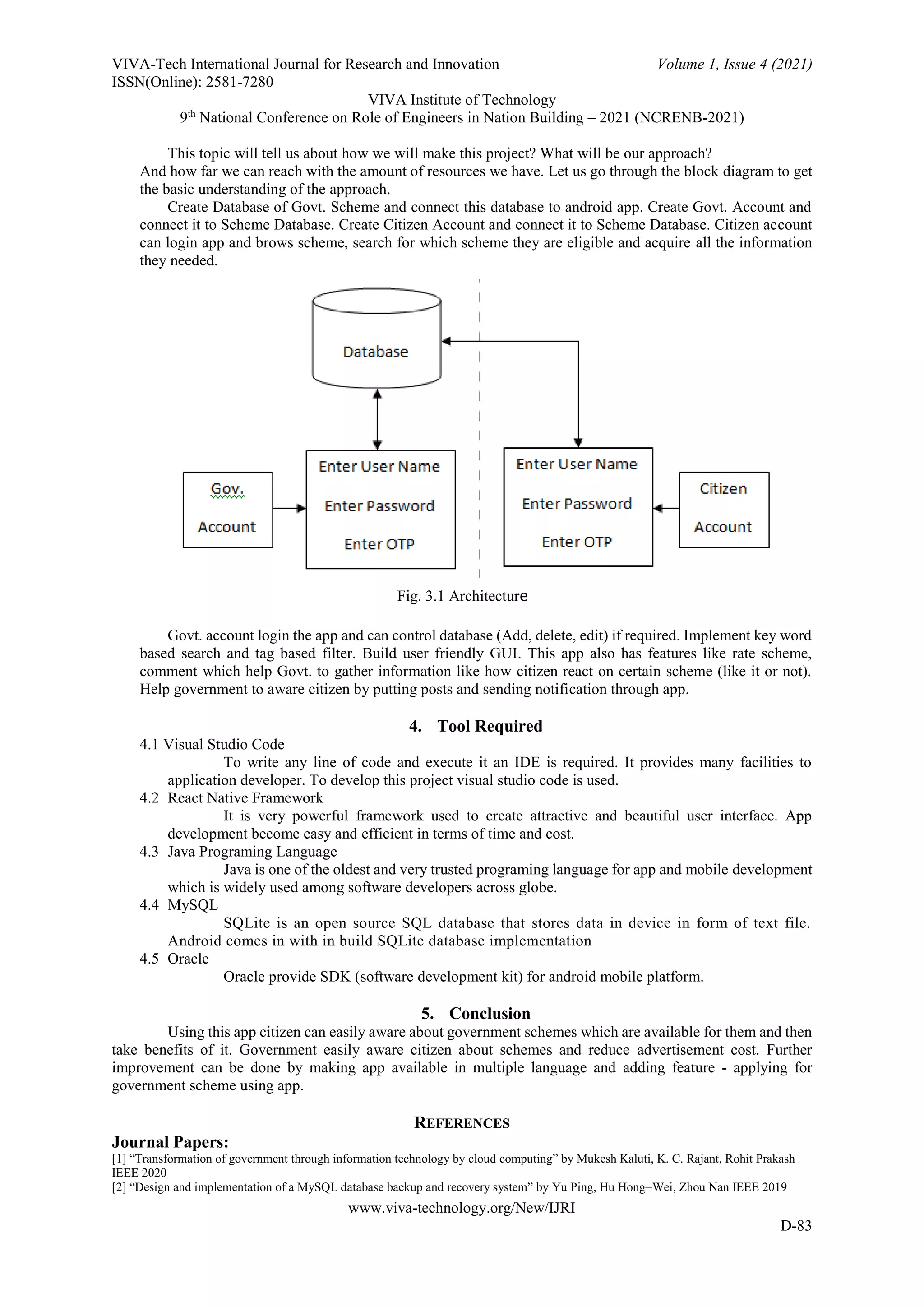Government Scheme Awareness Through App | PDF