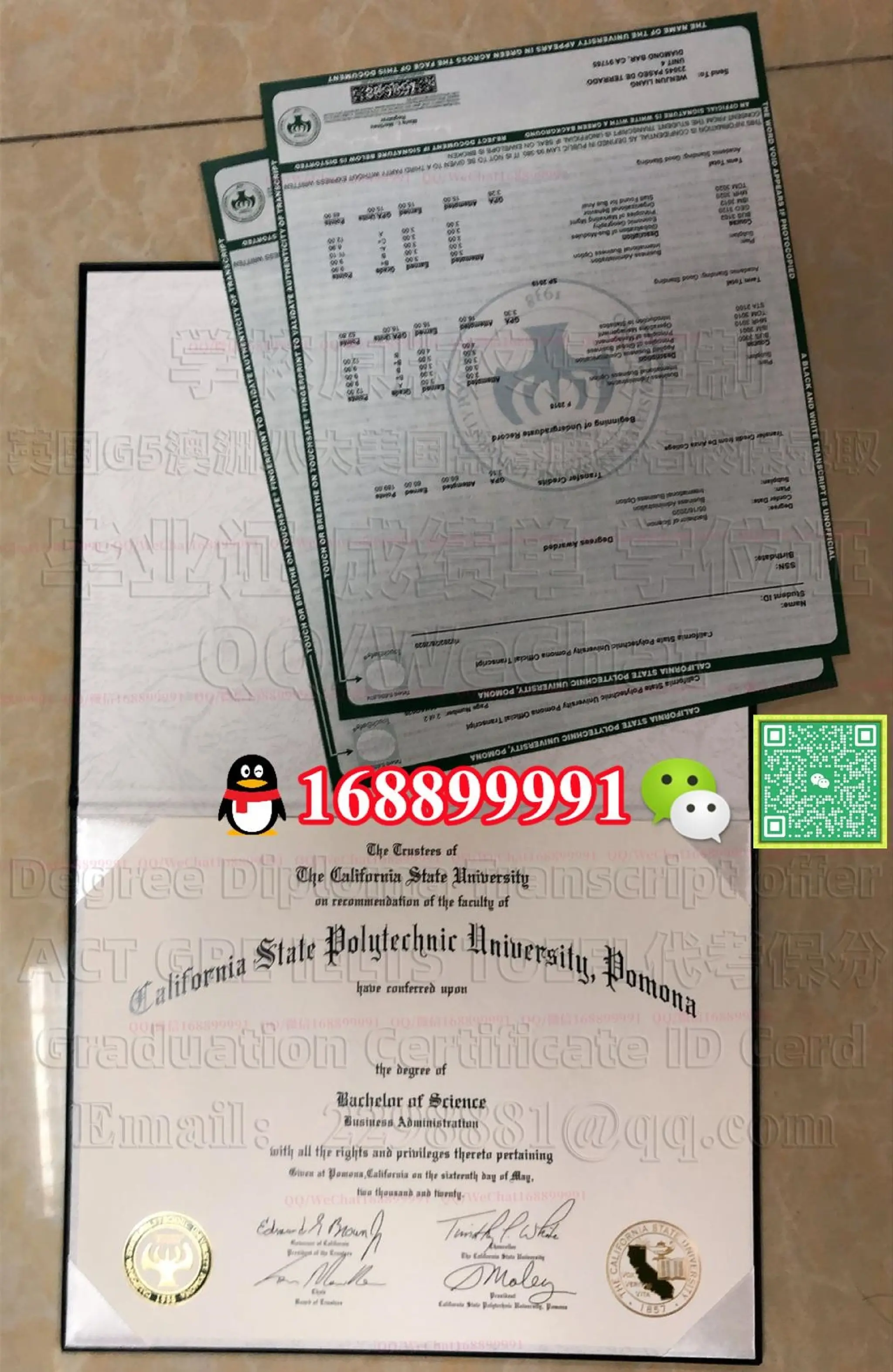 California State Polytechnic University Pomona degree offer diploma Transcript | PDF