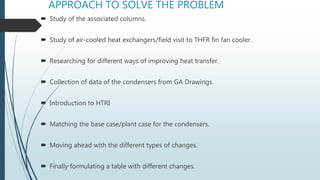 DEBOTTLENECKING OF COLUMN OVERHEAD CONDENSERS | PPTX