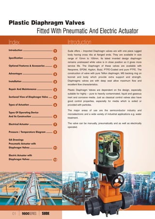 9800 plastic diaphragm valves with pneu and elect actuator | PDF