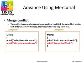Mercurial training | PPTX | Operating Systems | Computer Software and Applications