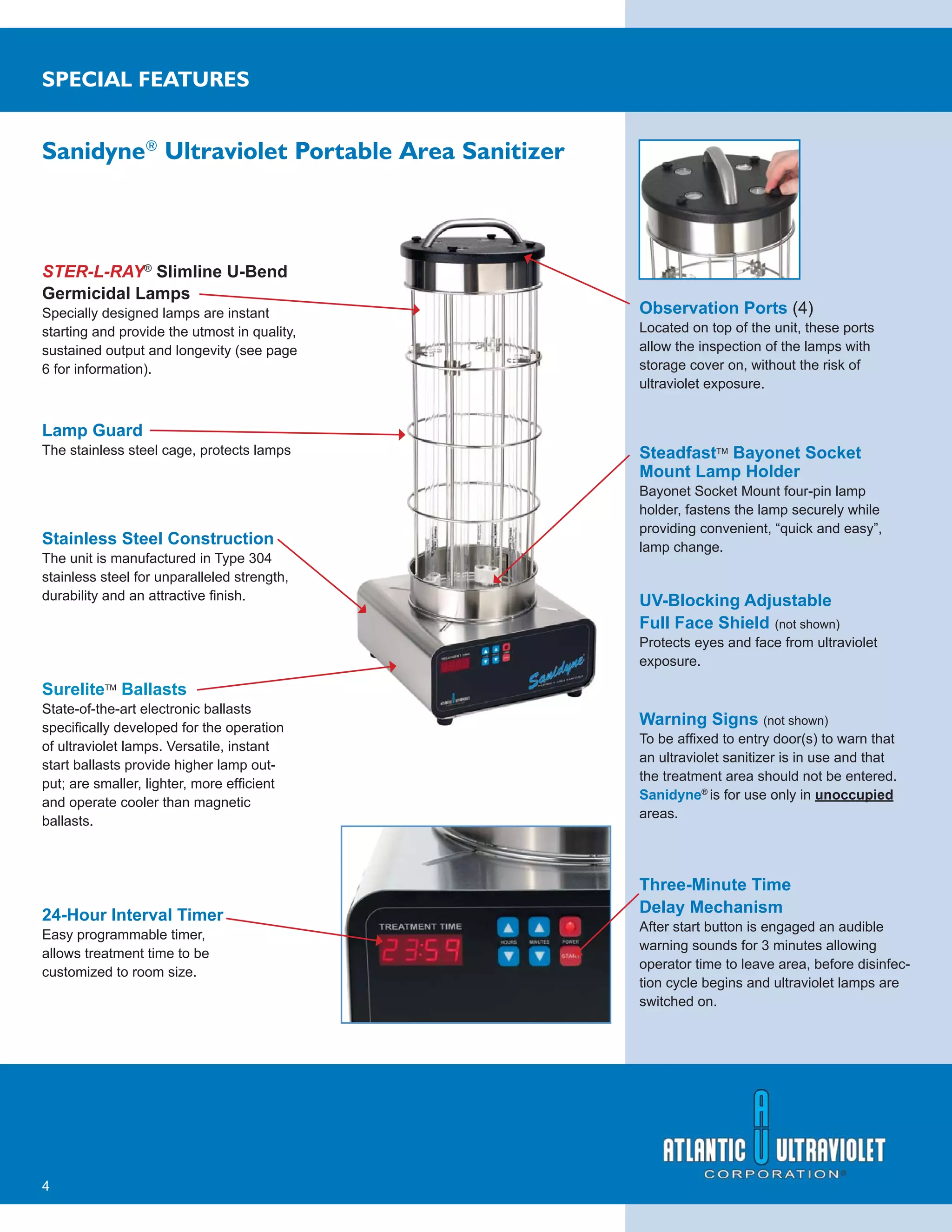 Sanidyne Ultraviolet Portable Area Sanitizer | PDF | Home Appliances ...