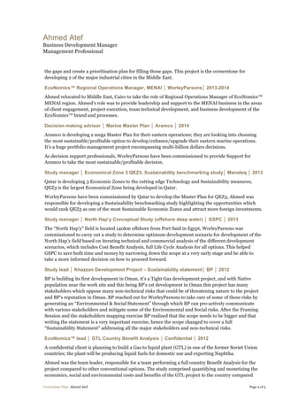 Ahmed Atef - Management Professional- October 2015 | PDF